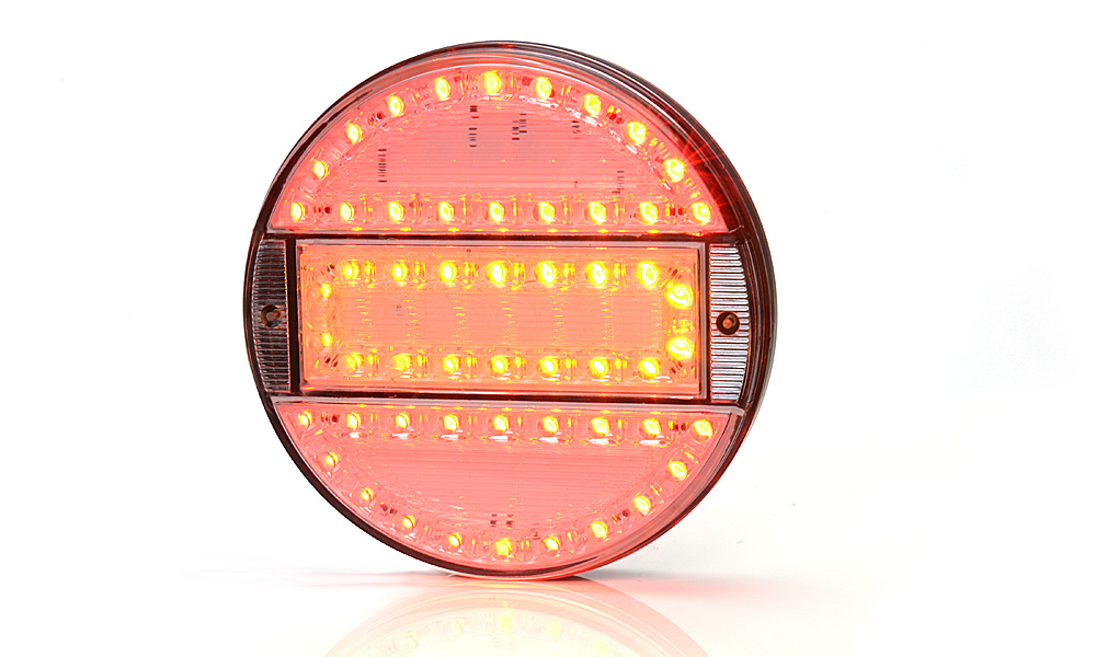 Strands Round LED 3 function 12-24V,142mm diameter Clear lens - Strands